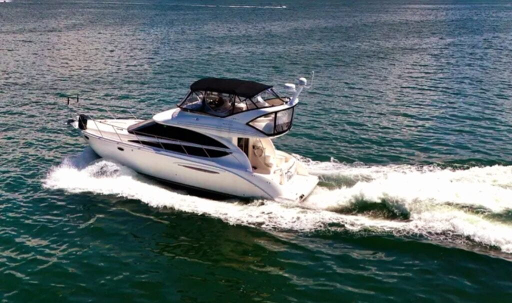 42′ Meridian Flybridge Yacht – The Playpen Chicago